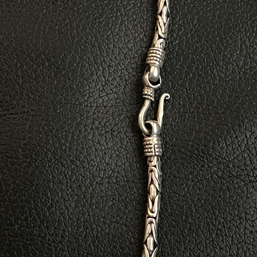 .925 Sterling Silver Mexican Aztec Style Necklace - Gem